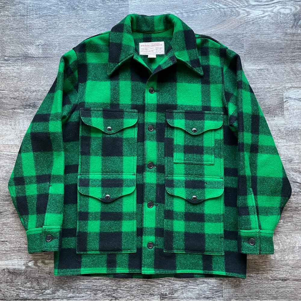 Vintage 70s/80s Filson Mackinaw Cruiser Plaid Wool Ja… - Gem